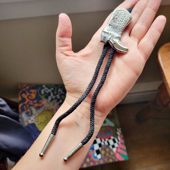 Accessories | Vintage Cowboy Boot Bolo Tie | Poshmark